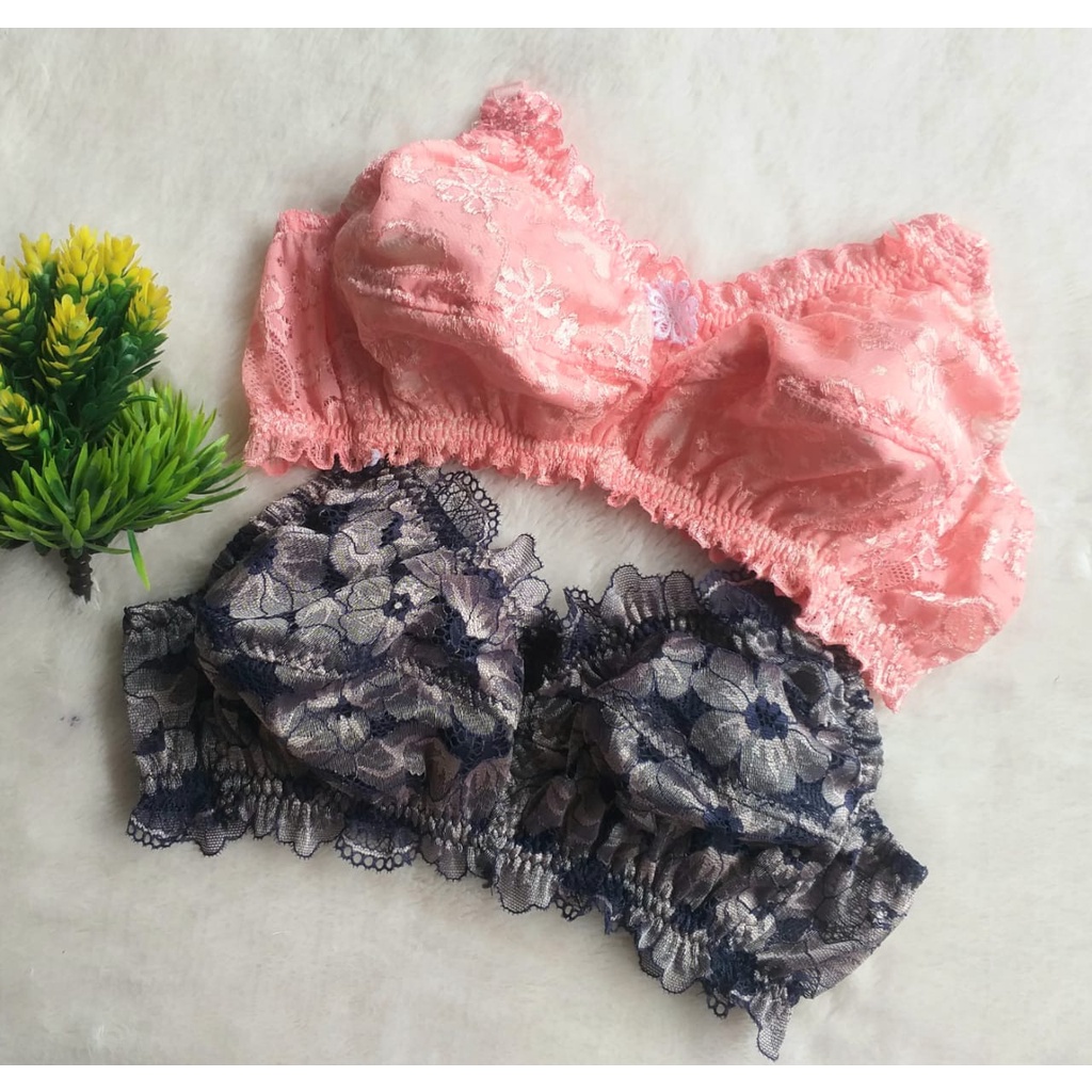 Jual BRA FULL BRUKAT JUMBO TANPA KAWAT TANPA BUSA BH WANITA DEWASA ...