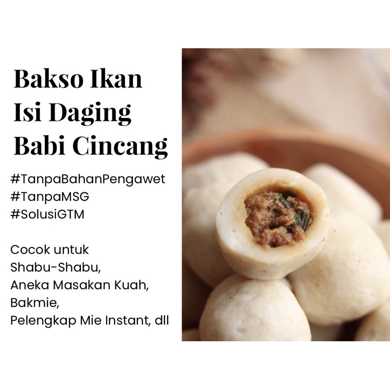 Jual ReadBakso Ikan Fuzhou / Bakso Ikan Isi Babi Cincang (No Added MSG ...