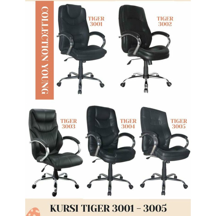 Jual KURSI KERJA / KURSI KANTOR / KURSI DIREKTUR TIGER YOUNG | Shopee ...