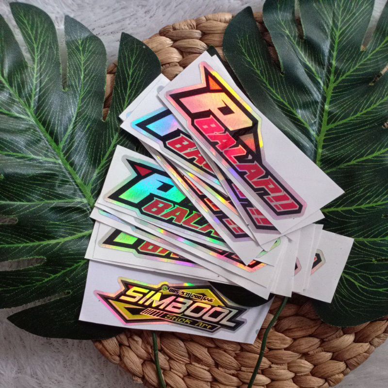 Jual HOLOGRAM sticker viral p ngopi p balap iri bilang bos bukan bos ...