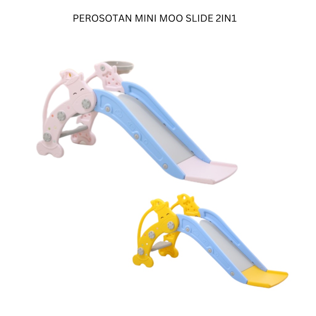 Jual POMPOM - MAINAN PEROSOTAN MINI MOO SLIDE 2IN1 DENGAN RING BANSKET ...