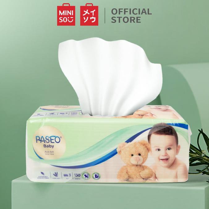 Jual ORIGINAL !! MINISO Tisu Tissue PASEO 130 Sheet Tisu Wajah Facial ...