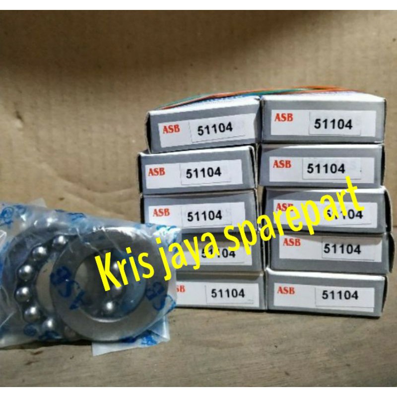 Jual bearing thrust Ball tipe 51104 merk asb | Shopee Indonesia