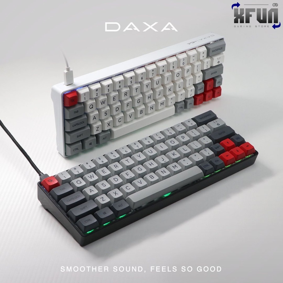 Jual Rexus Daxa M64 60% Classic RGB Hotswap Mechanical Gaming Keyboard ...
