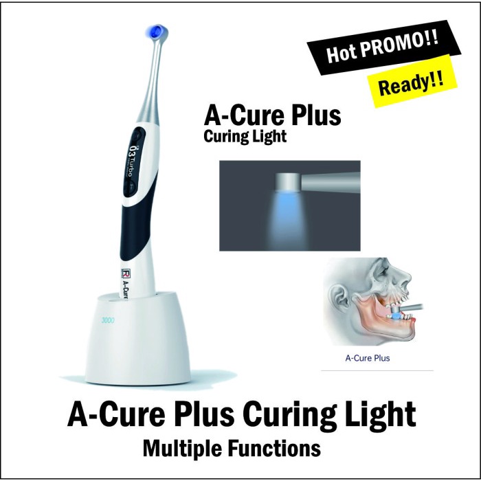 Jual Curing Light One Cure LED A-Cure Plus Dental Metal Head Refine ...