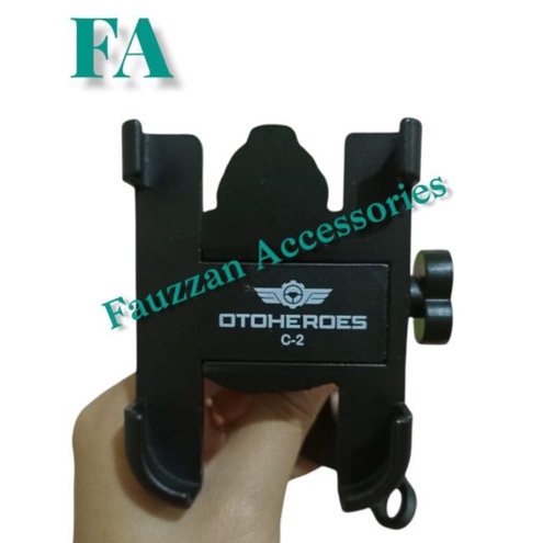 Jual Holder Besi OTOHEROES Holder Hp Motor Spion Universal Full Besi ...