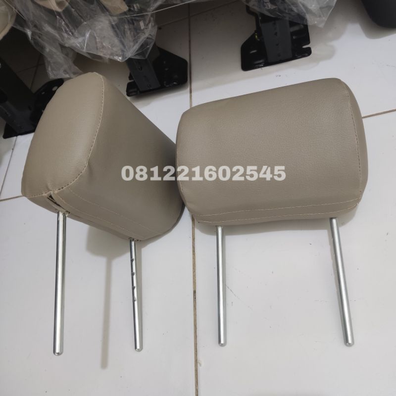 Jual Headrest / sandaran kepala jok mobil universal bahan kulit ...