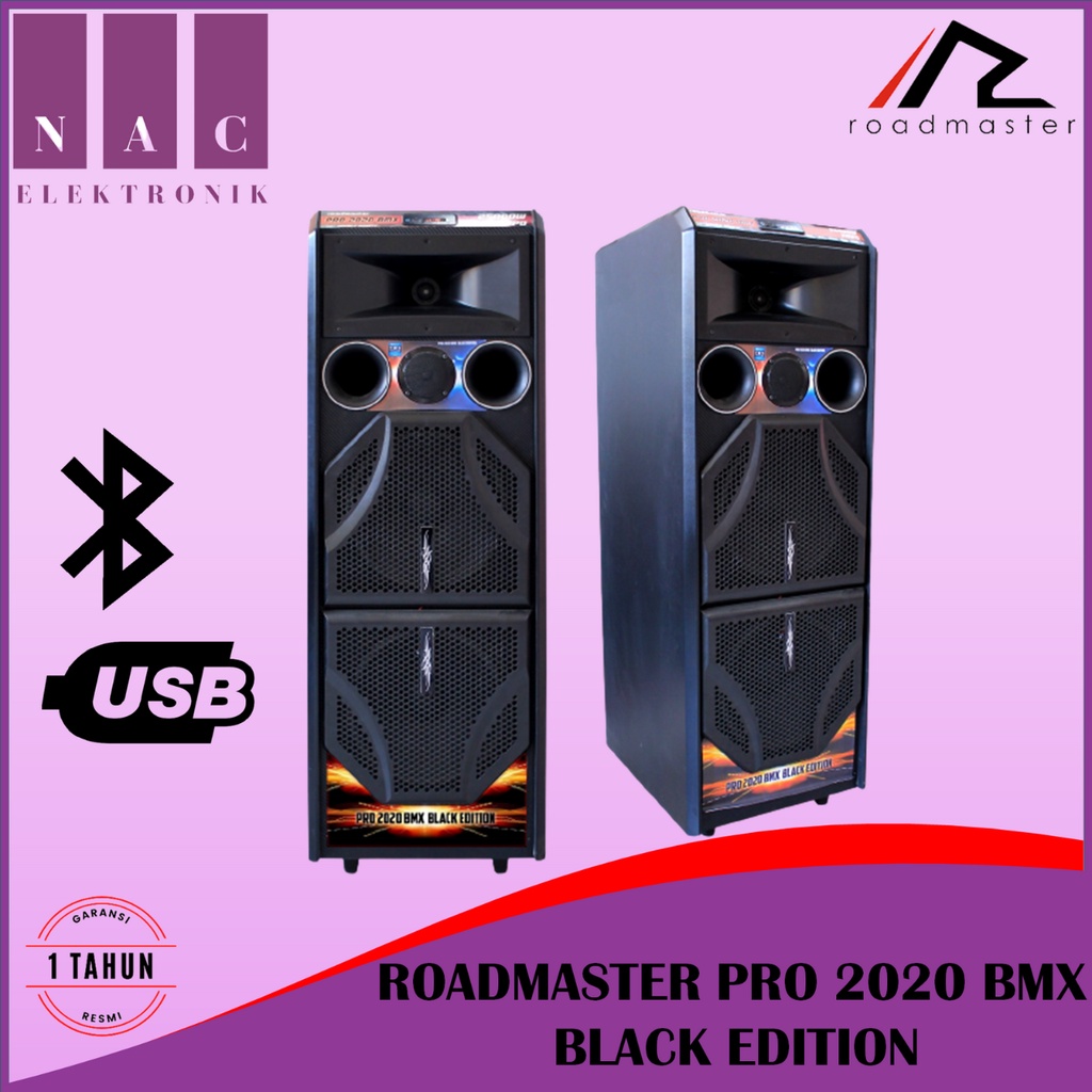 Jual SPEAKER AKTIF ROADMASTER PRO 2020 BMX BLACK EDITION | Shopee Indonesia