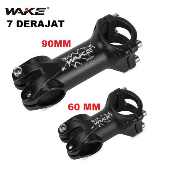 Jual Stem Sepeda WAKE 60 70 80 90 100 110 mm 7 Derajat 6 7 8 9 10 11 cm ...