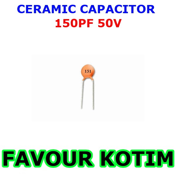 Jual CERAMIC CAPACITOR 151 150PF 50V KAPASITOR KERAMIK FVKOTIM | Shopee ...