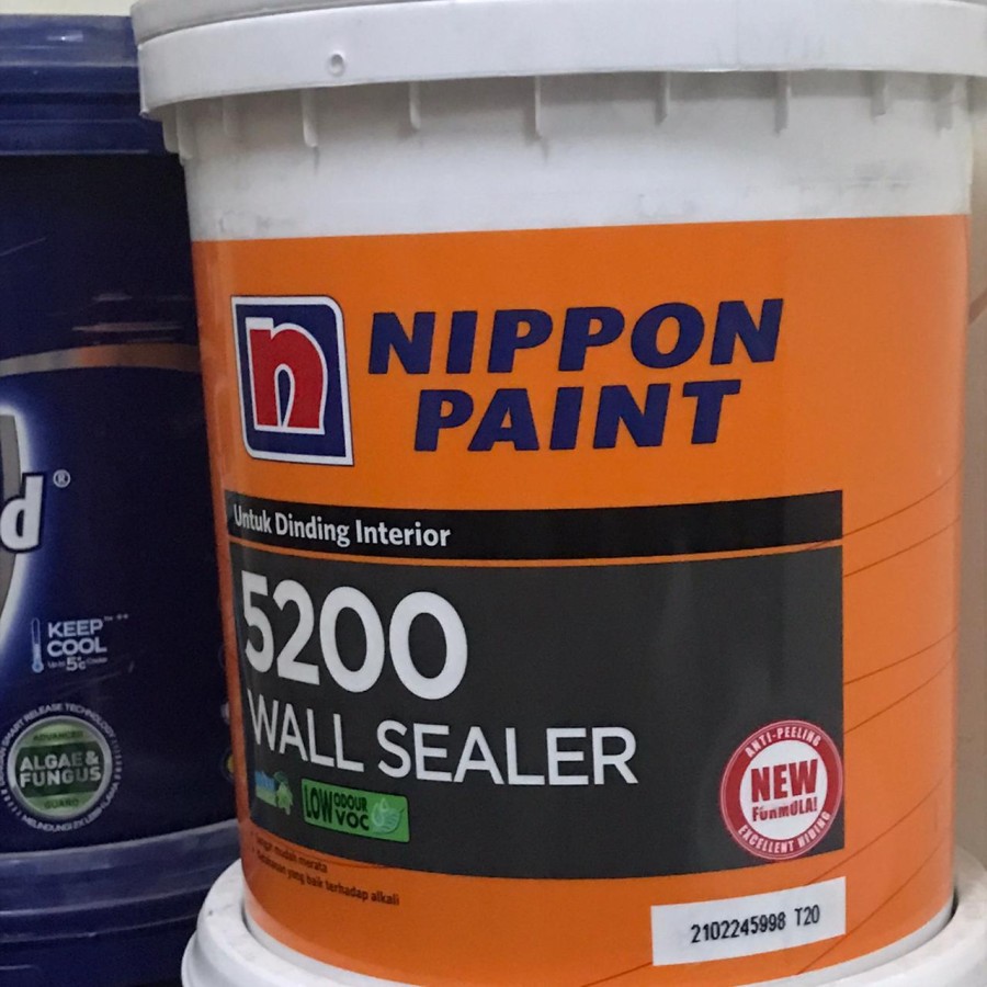 Jual cat dasar alkali sealer nippon paint wall sealer 5200 berat 4 kg ...