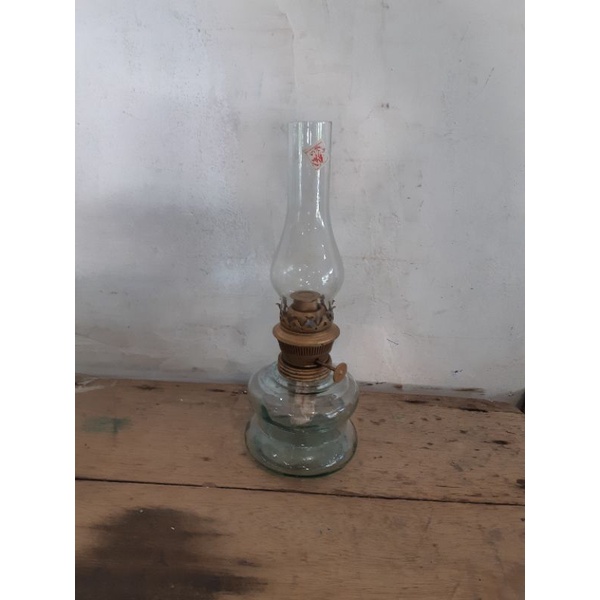 Jual Lampu teplok kaca minyak tanah jadul besar | Shopee Indonesia