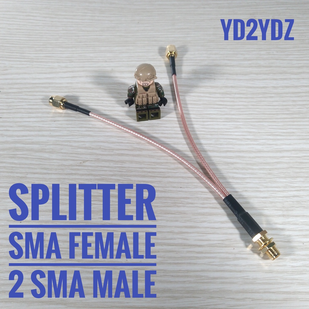Jual pigtail splitter sma female dual sma male kabel rg316 cabang 15cm ...