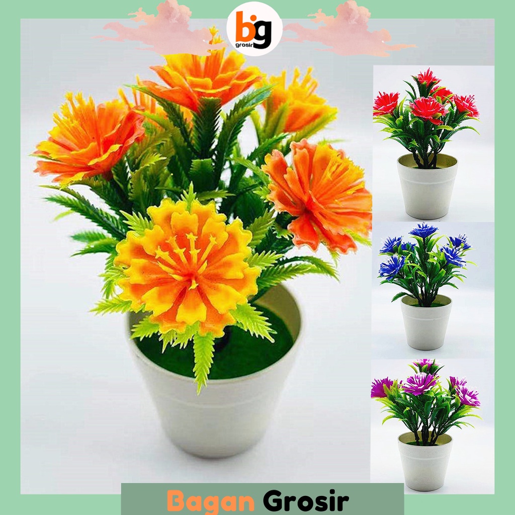 Jual BG Bonsai 1 Paket Dengan Pot Busa Hias Dekorasi Rumah Simple Bunga ...