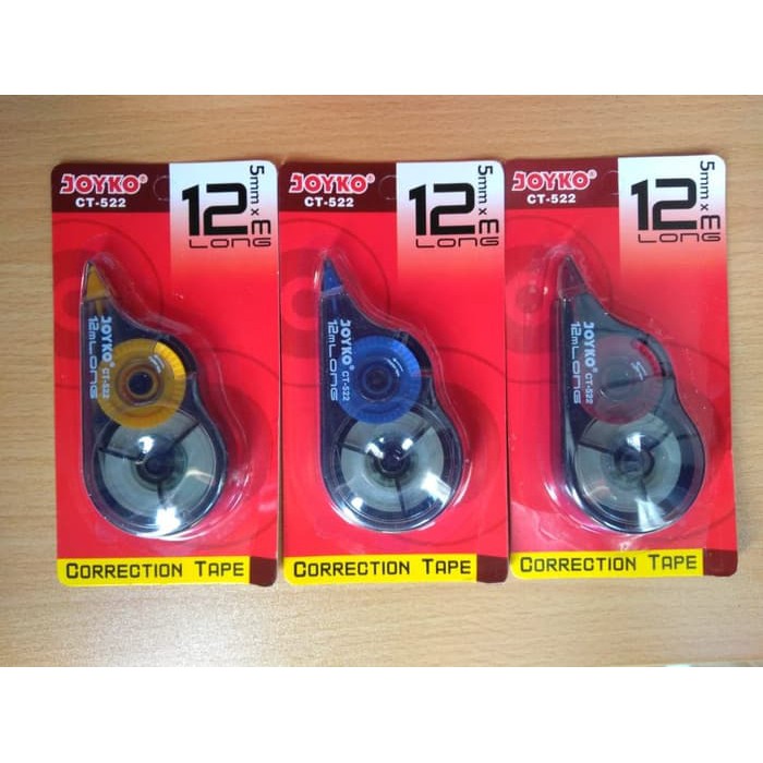 Jual TIPE X, TIPE X KERTAS, TIPE X PITA, CORRECTION TAPE CT 522 JOYKO ...