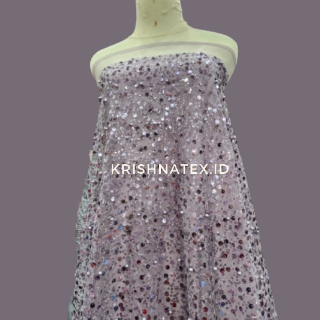 Jual Kain Bahan Brokat Tulle Tille Tile Tule Full Payet Promo Tulle ...