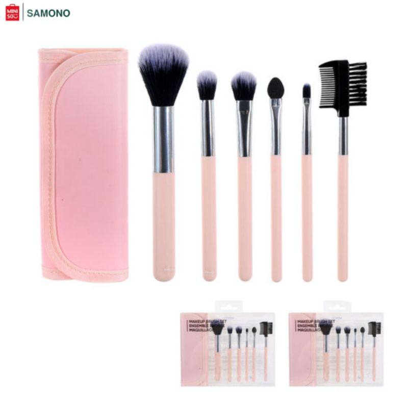 Jual MINISO MAKEUP BRUSH SET | KUAS MAKE UP | Shopee Indonesia