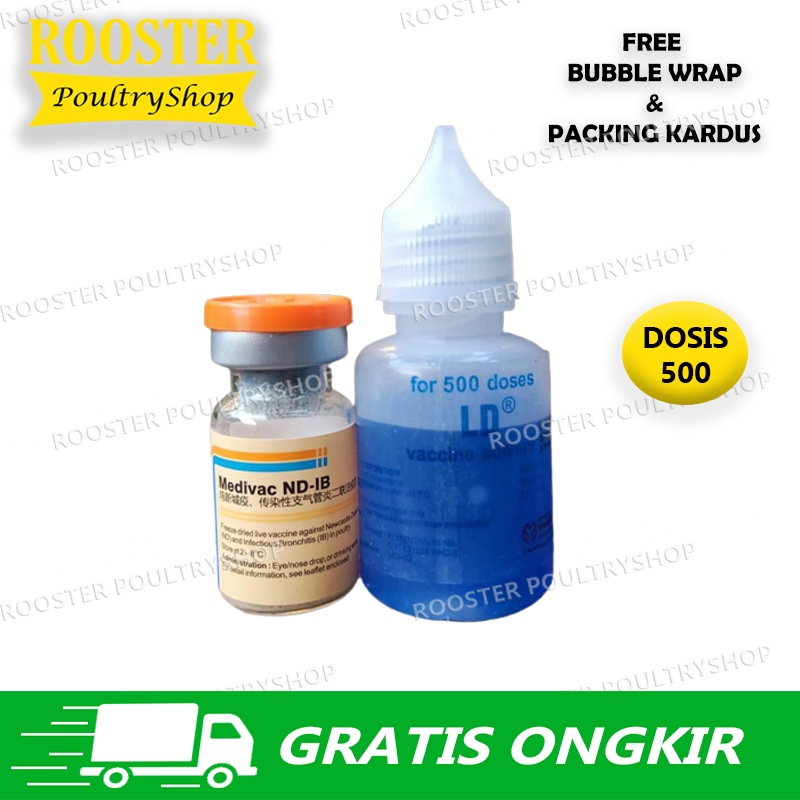 Jual Vaksin Ayam Medivac ND IB untuk 1000 ekor ayam Pencegahan Tetelo ...