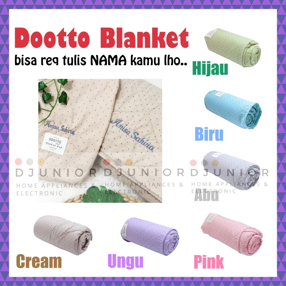 Jual INFORMA - BORDIR CUSTOM NAMA DOOTTO SELIMUT BEDCOVER / BLANKET BED ...