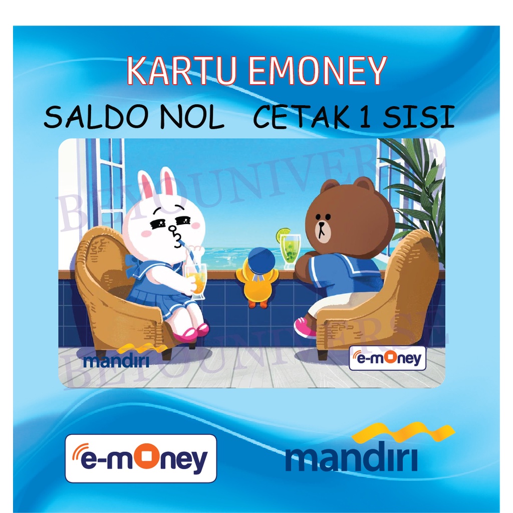 Jual KARTU E-money Line Friends Cony Brown FLAZZ BCA gen 2 / MANDIRI ...