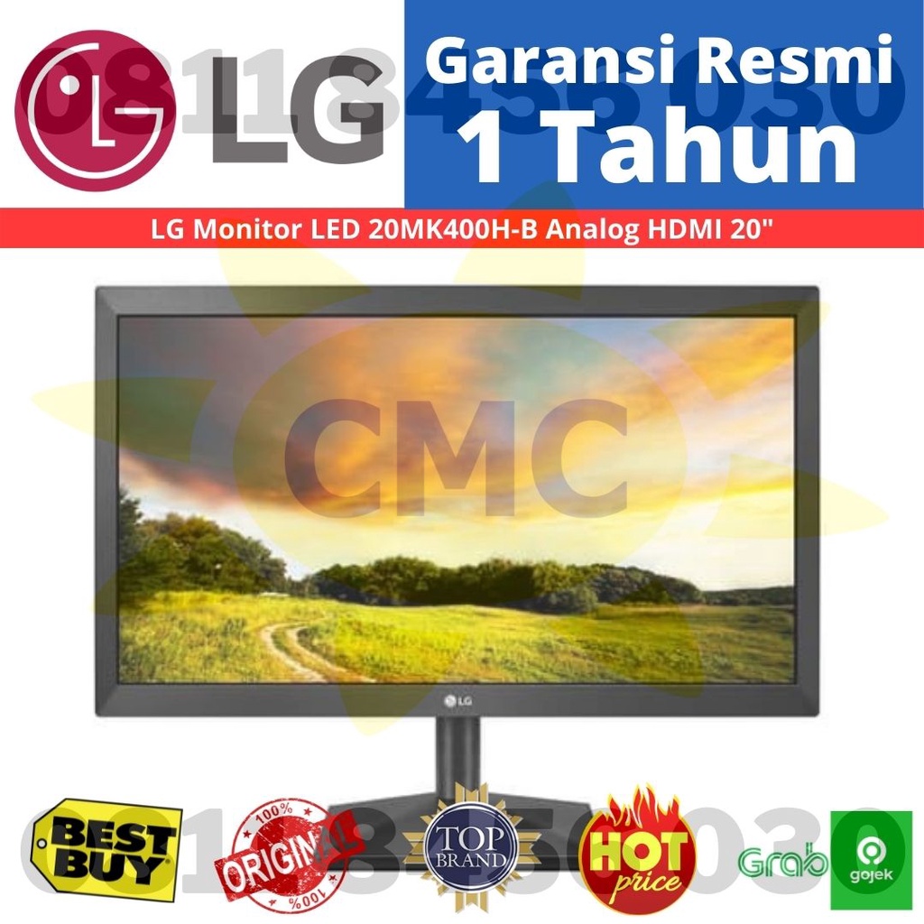 Jual LG MONITOR LED 20" 20MK400H-B HDMI PENGGANTI 20M39H RESMI | Shopee ...