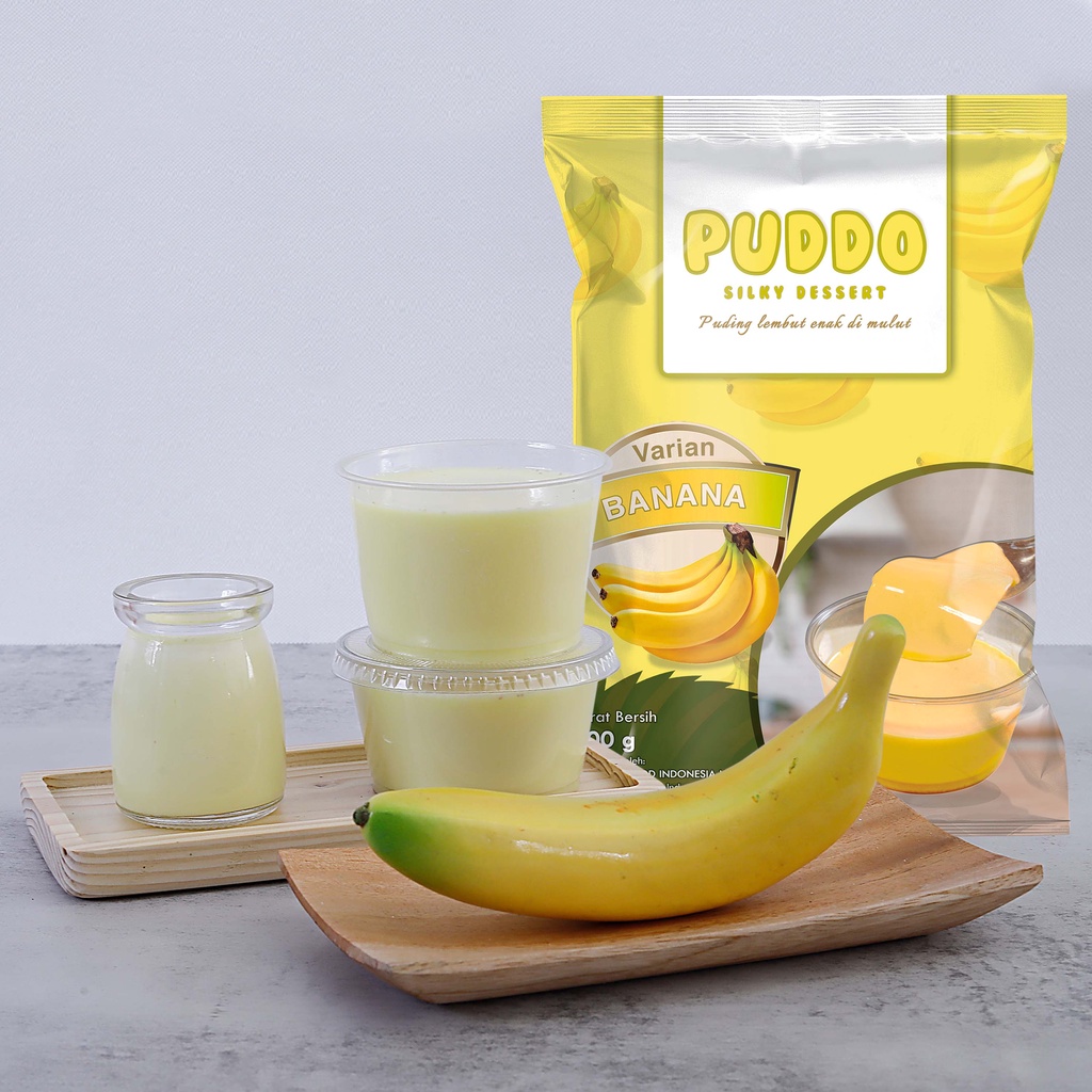 Jual Bubuk Silky Pudding Puddo Rasa Banana 500 Gr | Shopee Indonesia