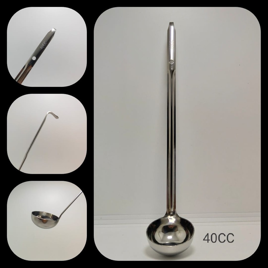 Jual Sendok Sop Stainless / Stainless Ladle 30cc, 40cc, 50cc, 70cc ...