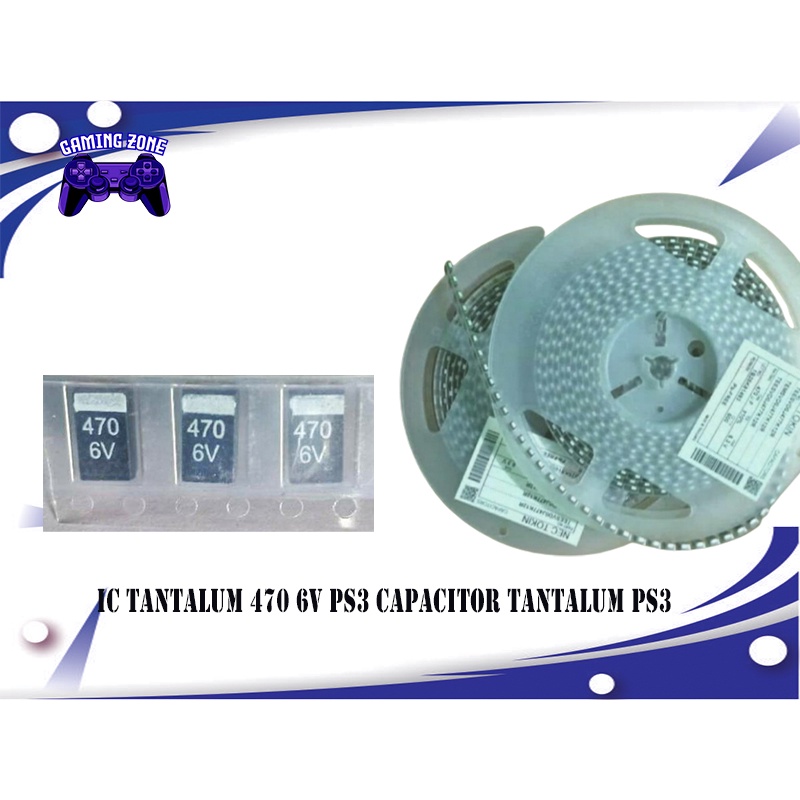 Jual IC TANTALUM 470 6v PS3 CAPACITOR TANTALUM PS3 / Ic tantalum ps3 ...