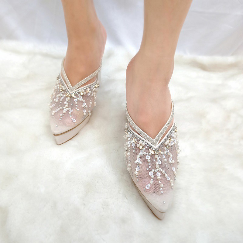 Jual [PO] Cabelo ANYA - 9 Cm Platform Wedding Shoes (PO) | Shopee Indonesia