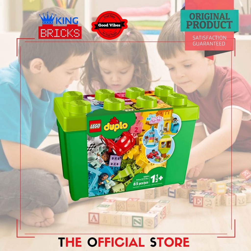Jual LEGO Original DUPLO 10914 Deluxe Brick Box - Mainan Anak Edukasi ...