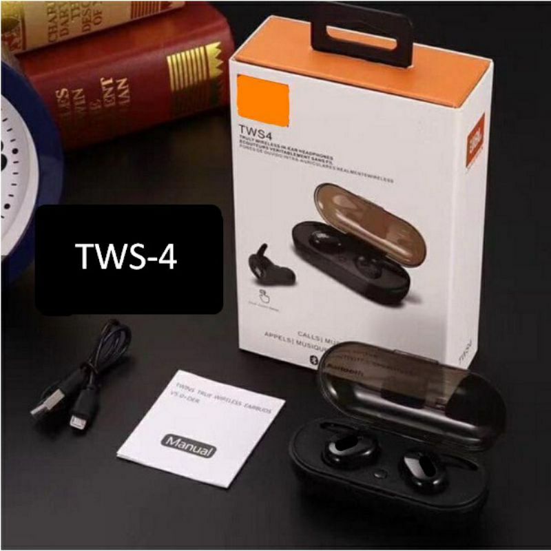 Jual JBL TWS-4 HEADSET BLUETOOTH HANDSFREE WIRELESS EARPHONE ISI 2 L-R | Shopee Indonesia