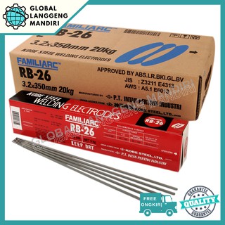 Jual Kawat Las KOBELCO RB26 / 2.6MM / 3.2MM / 4.0MM (5KG)/ RB 26 | Shopee Indonesia