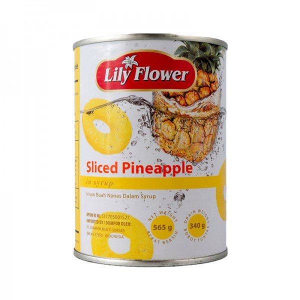 Jual Lily Flower Sliced Pineapple 565gr (Buah Nanas Kaleng) | Shopee ...