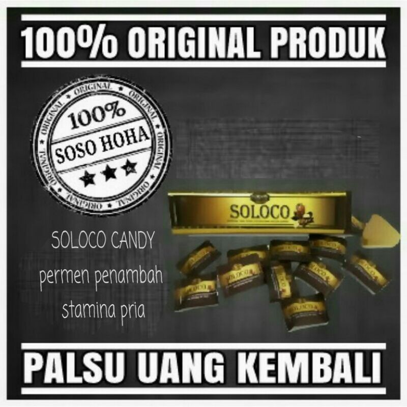 Jual SOLOCO CANDY PERMEN PENAMBAH STAMINA PRIA | Shopee Indonesia