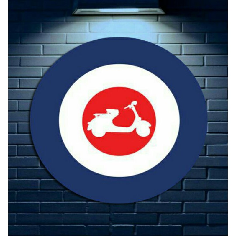 Jual Poster Bulat Vespa Vintage DM 50 Dekor | Shopee Indonesia