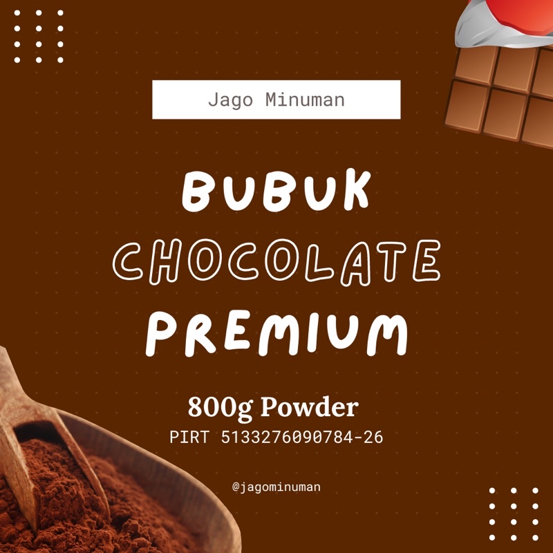 Jual CHOCOLATE BUBUK MINUMAN PREMIUM 800g (SPECIALTY POWDER, JAGO ...