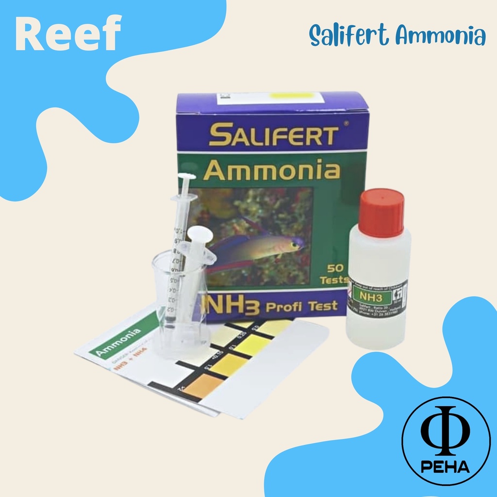 Jual Salifert Ammonia Test Kit - Amonia NH3 - Aquarium Laut Tawar ...