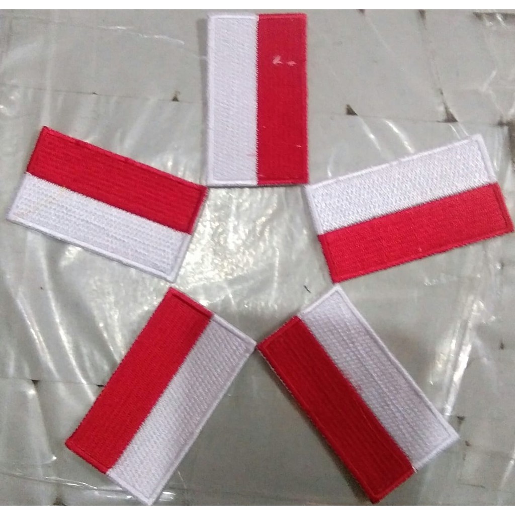 Jual Bet Bendera INDONESIA Merah Putih Republik Indonesia Bordir ...