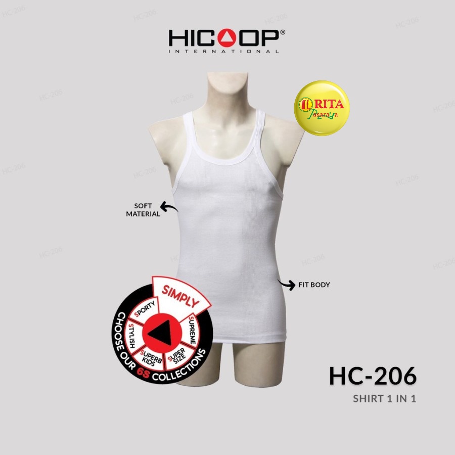 Jual Hicoop Men Singlet Hc-206/ Kaos Singlet Hicoop/ Kaos Singlet Pria ...