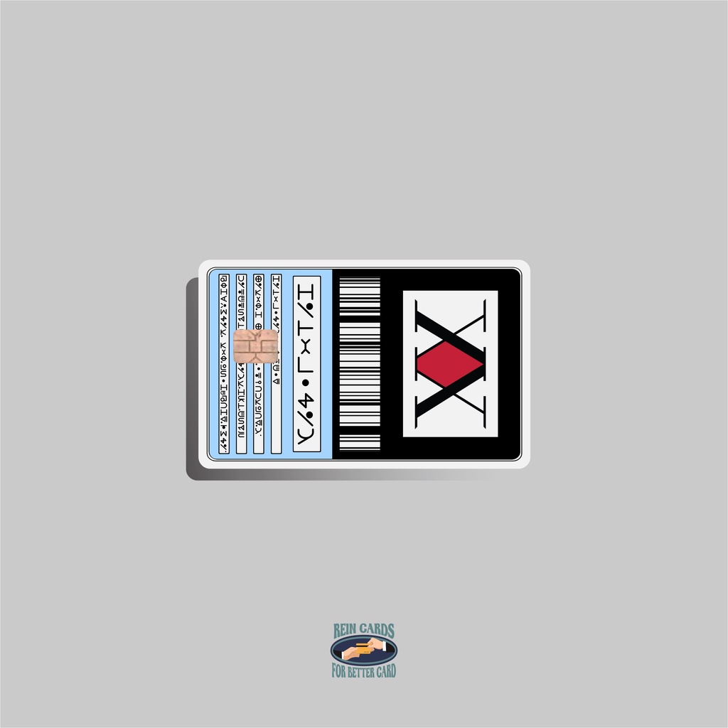Jual Rein Cards hunterXhunter license card (Skin / Sticker ATM dan E ...