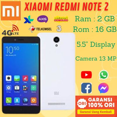 Jual XIAOMI REDMI NOTE 2 RAM 3+32 GB, GARANSI 1 TAHUN | Shopee Indonesia