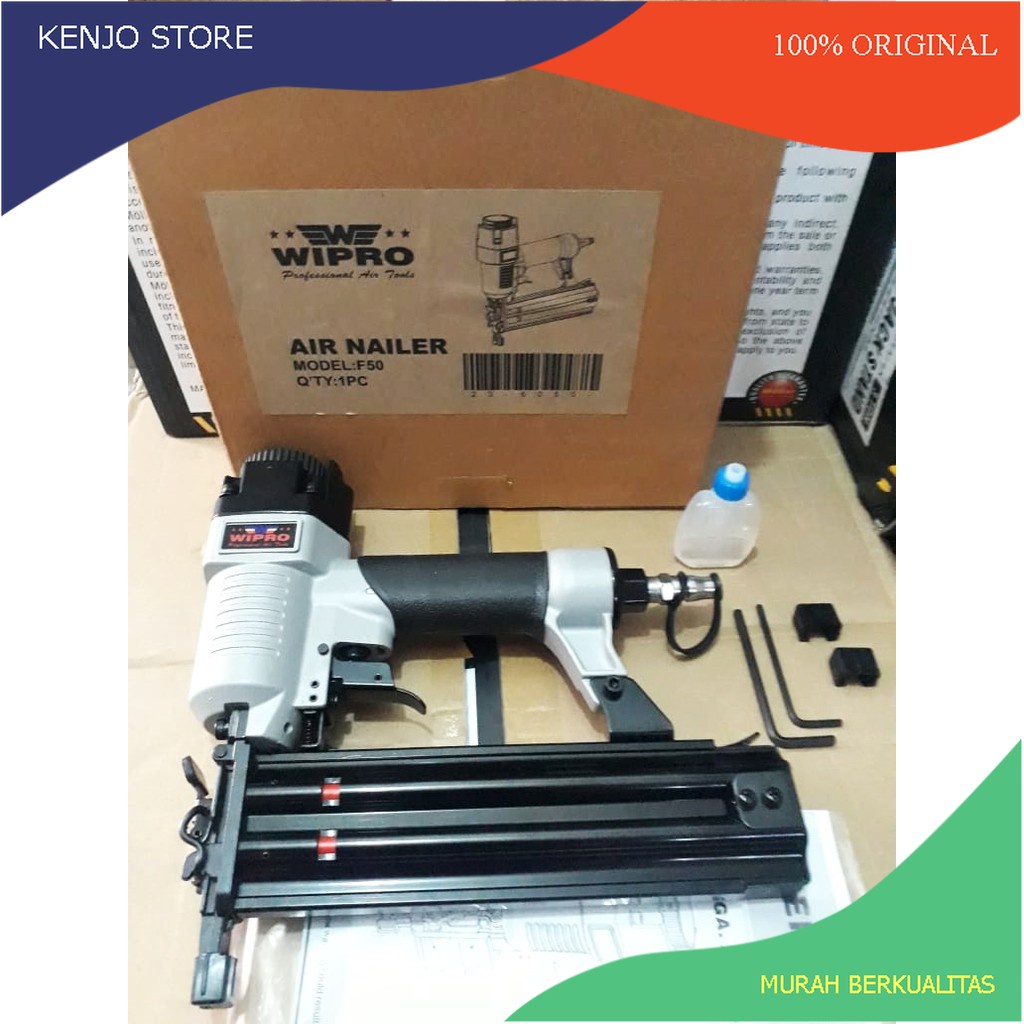 Jual air nailer wipro f50 nail gun wipro F50 mesin paku tembak angin ...
