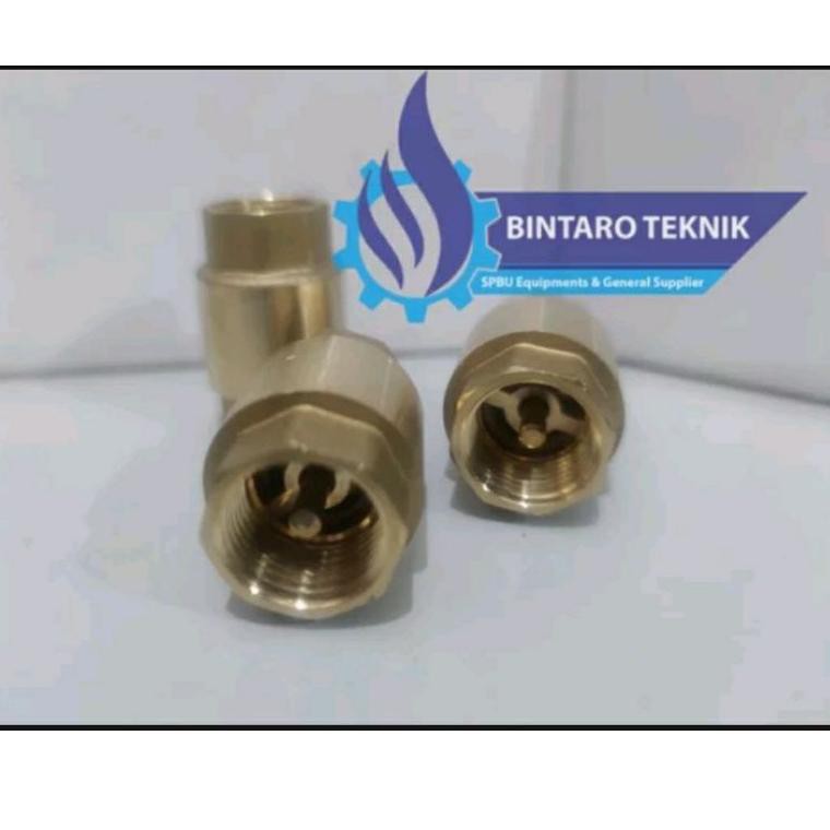 Jual Produk Tusen Klep Tosen Tozen Klep Check Valve Full Kuningan 1/2 ...