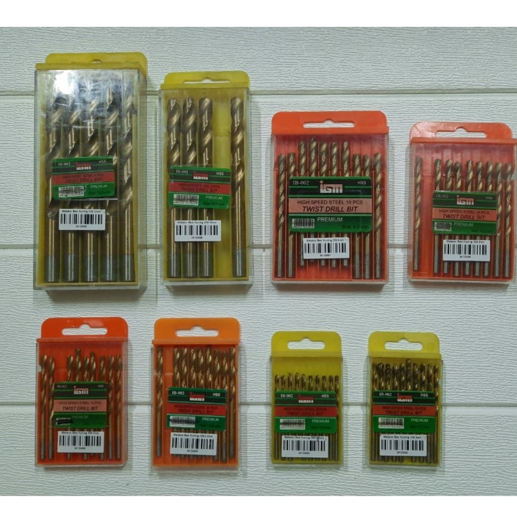 Jual Mata Bor Kuning Besi HSS IGM 3, 3.5, 4, 4.5, 5, 6,10, 12 mm ...