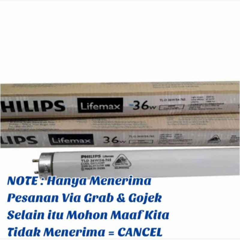 Jual Lampu Neon TL-D Philips Lifemax 36Watt / 36W/36 WATT / 36 W | Shopee Indonesia