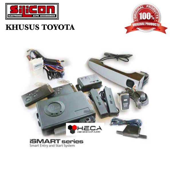 Jual iSmart Alarm Mobil Pintar SILICON Khusus TOYOTA Smart Keyless ...
