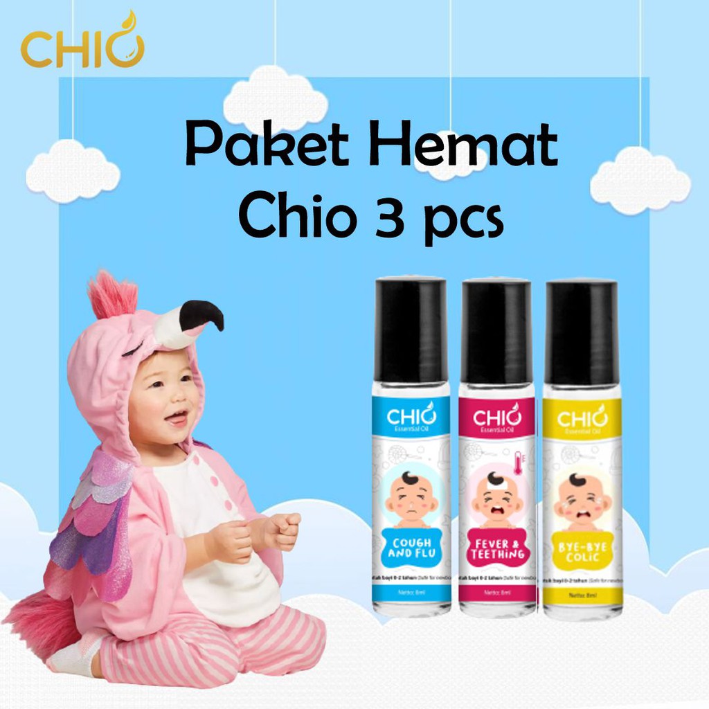Jual PAKET HEMAT CHIO 3 VARIAN (FLU,FEVER,COLIC) | Shopee Indonesia