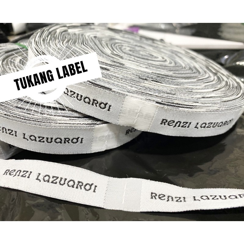 Jual LABEL WOVEN/DAMASK/BORDIR/ LABEL MERK UNTUK HIJAB/BAJU/SEJADAH ...