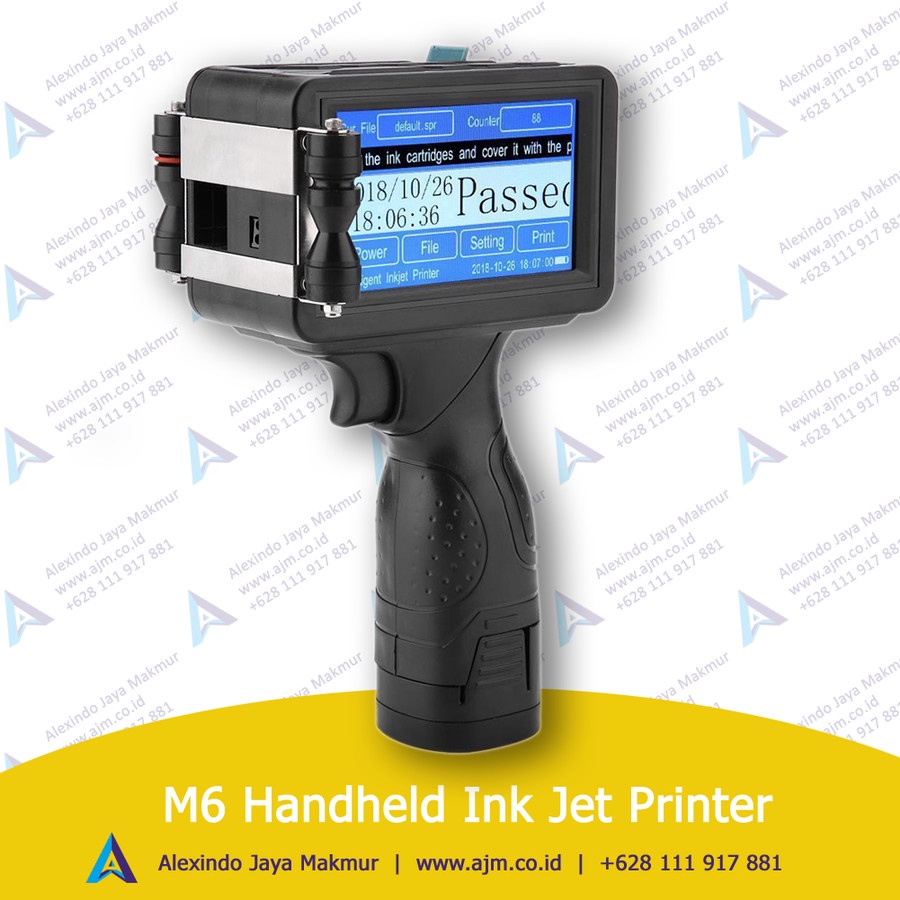 Jual Mesin Coding M6 Handheld Inkjet Printer, Expiry Date, Barcode, QR ...