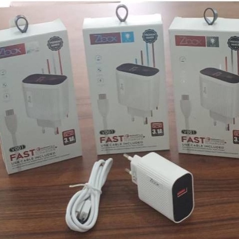 Jual [ TC ZBOX V001 ]- cas casan charger TC ZBOX LCD 3.1A V001 kabel ...